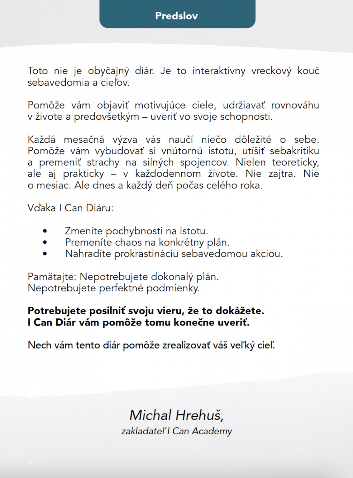 I Can Diár 2026 - diár sebavedomia - I Can Academy